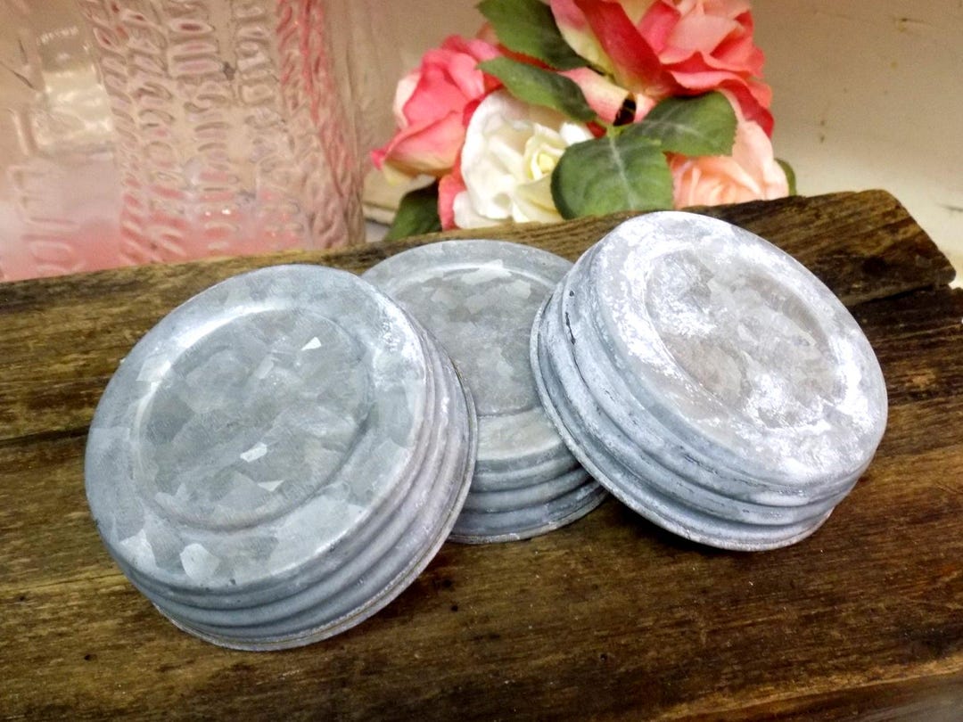 Three REPRODUCTION Galvanized Zinc Look Unlined Regular or Standard ...