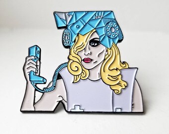 Telephone Pin | Etsy