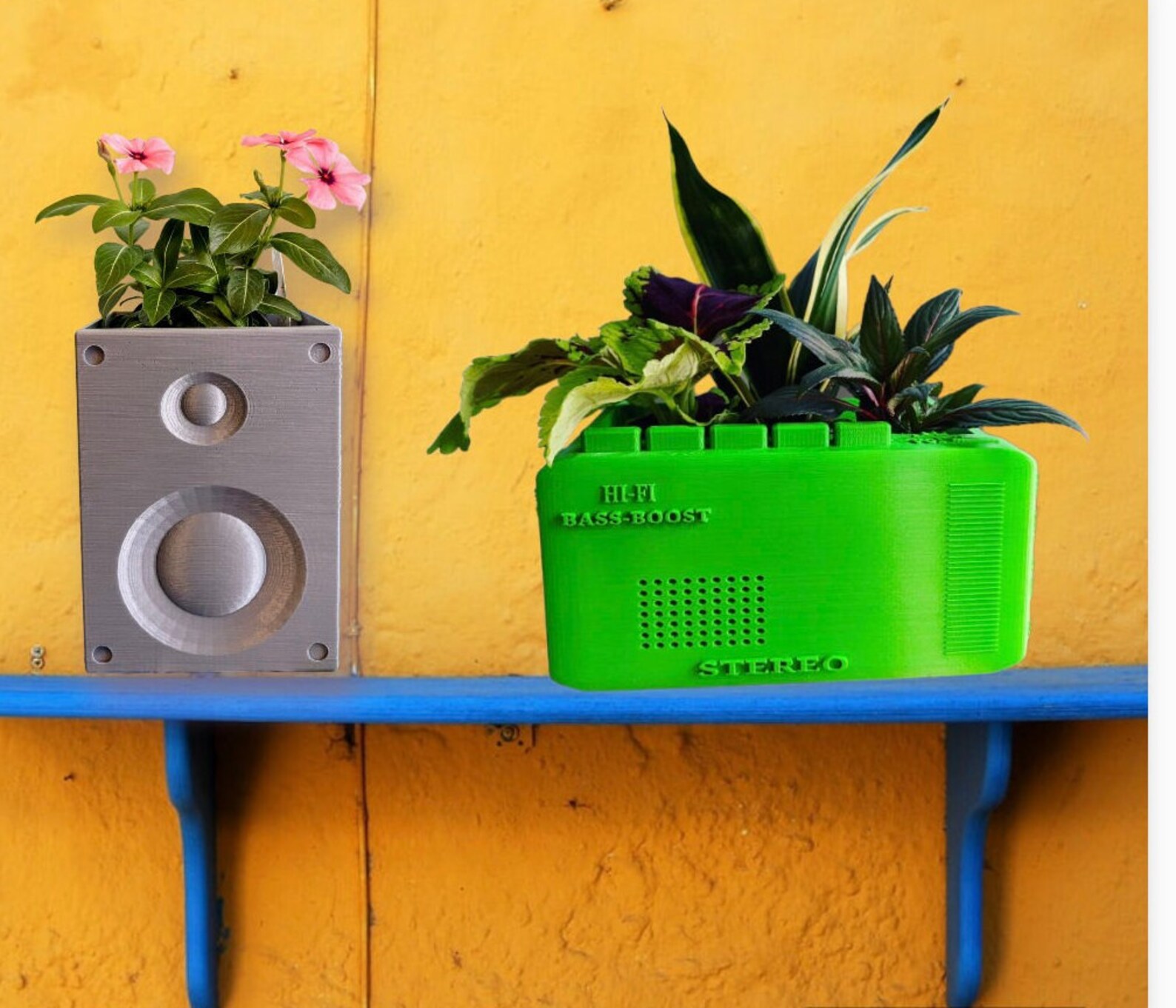 Speaker Planter- Speaker Box - Desk Organizer - Retro Decor - Planter ...