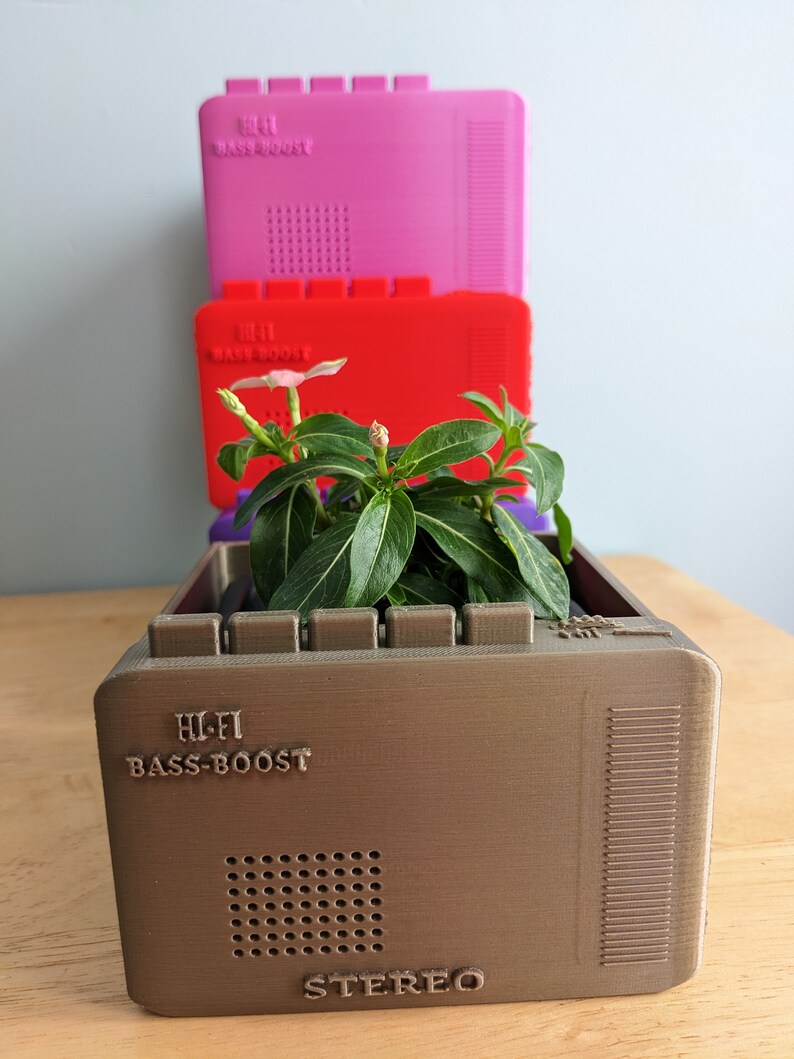 20 Colours- Walkman Planter - Retro Decor- Music Lover Gift - 90s Decor ...