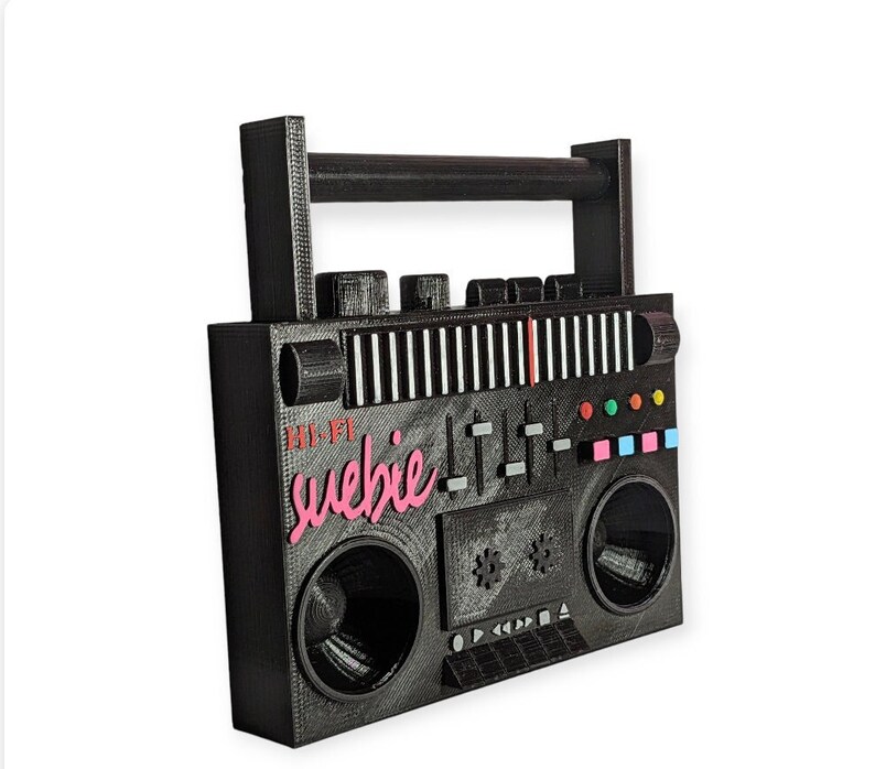 Customizable Boombox- Retro Inspired Decor - Music Lover Gift - 90s ...