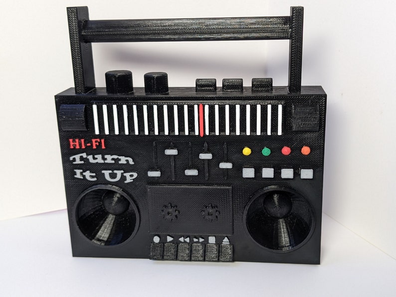Customizable Boombox Retro Inspired Decor Music Lover Gift 90s 80s-3d ...