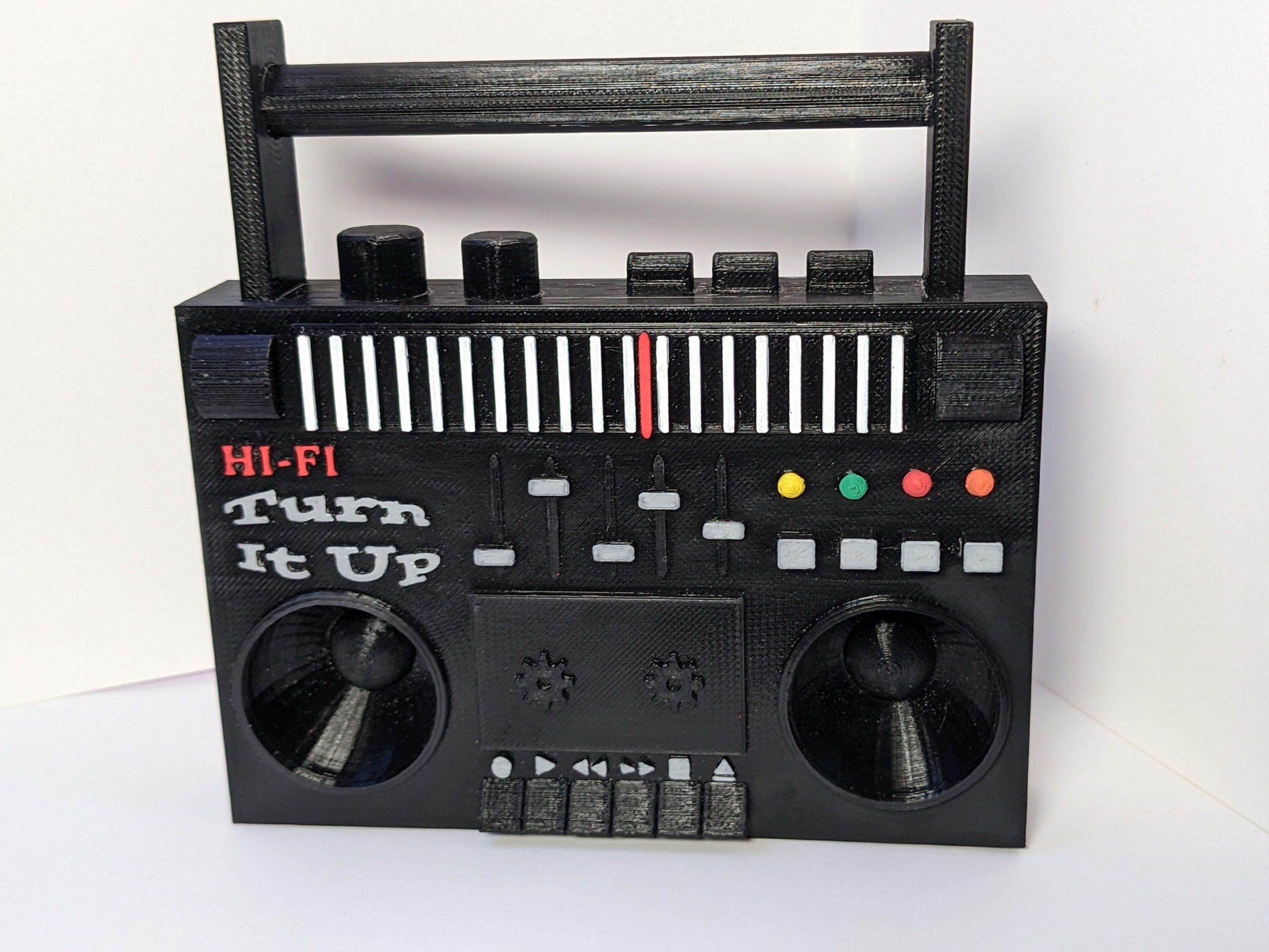 Customizable Boombox Retro Inspired Decor Music Lover Gift 90s 80s-3d ...