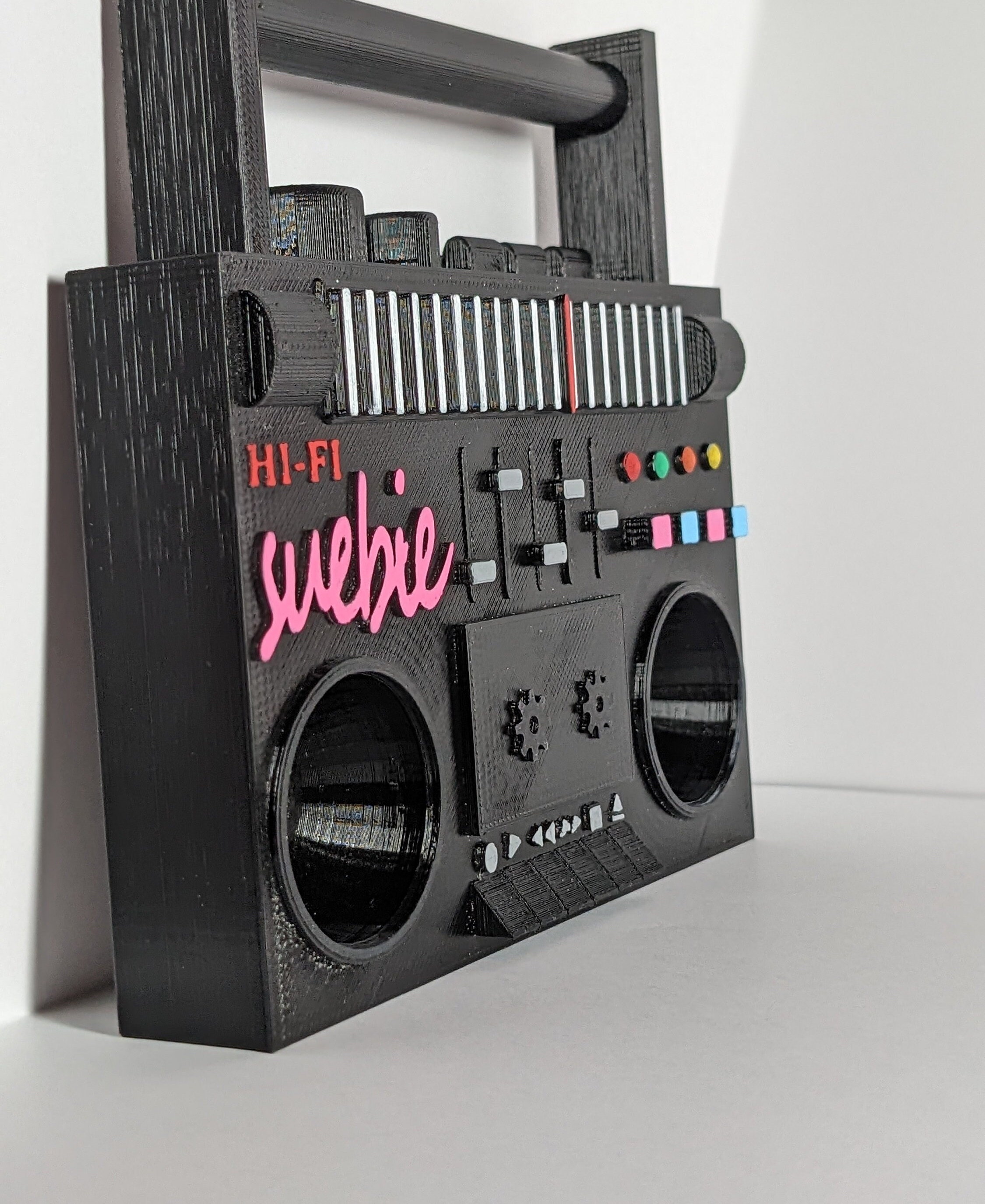 Customizable Boombox Retro Inspired Decor Music Lover Gift 90s 80s-3d ...
