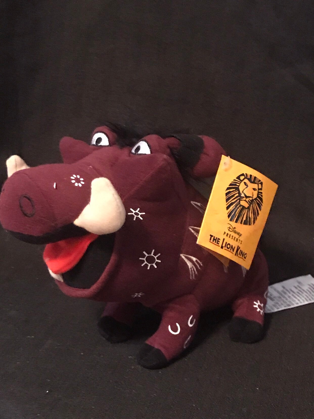 Timon & Pumba TV Show Plush Disney Store Stamped Beans Blue Lion King ...