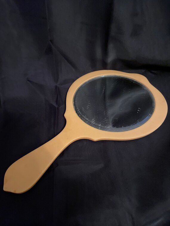 Vintage Art Deco Hand Mirror Gold Boudoir Mirror FREE SHIPPING | Etsy