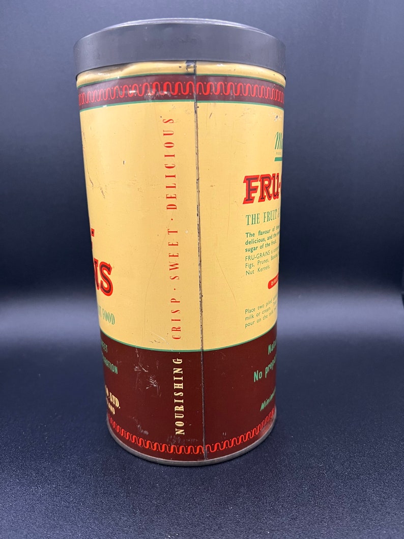 Mapleton's Fru-grains Cereal Collectible Tin Fruit & Nut - Etsy