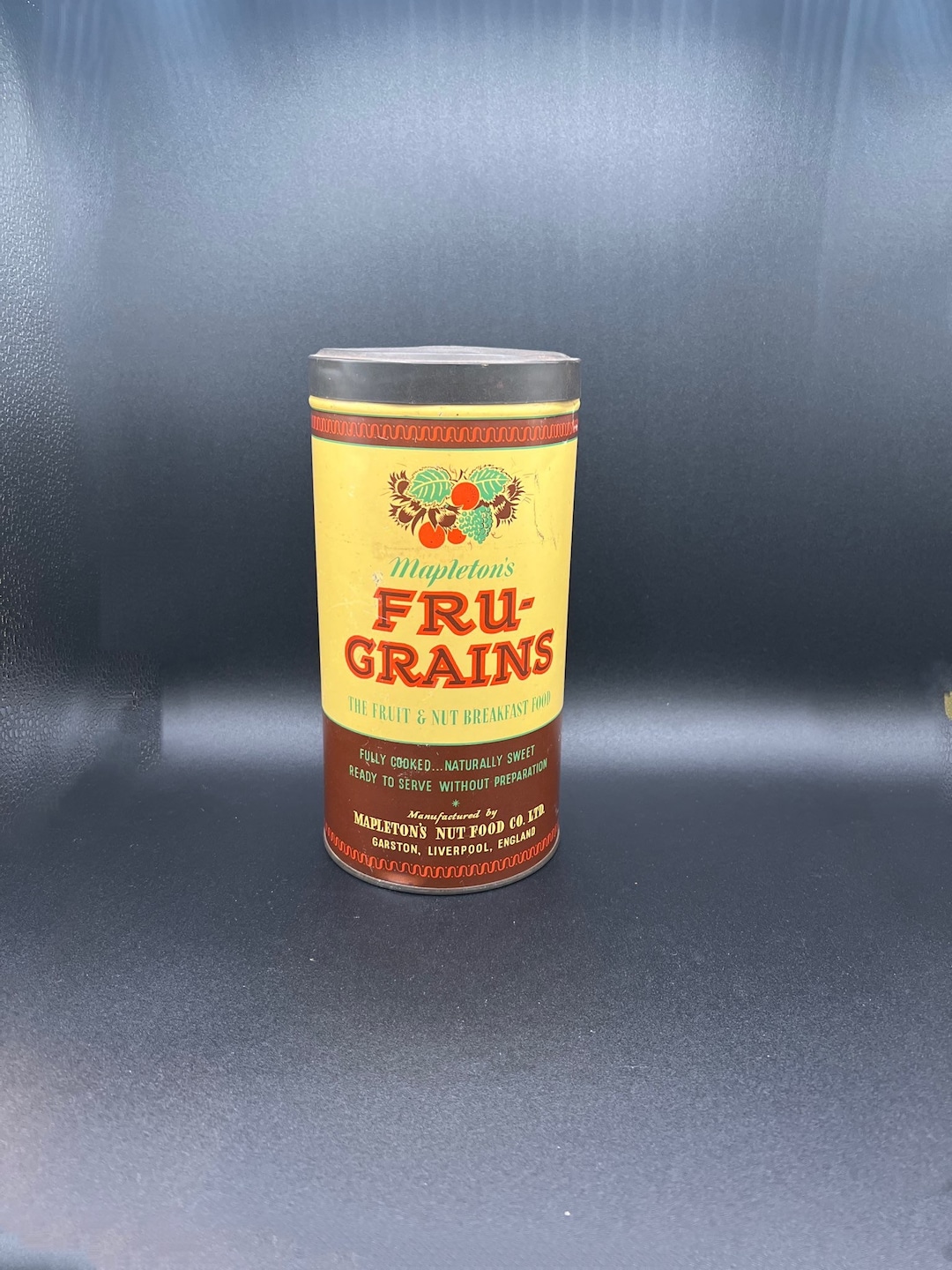 Mapleton's Fru-grains Cereal Collectible Tin Fruit & Nut Food Co ...