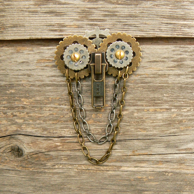 Steampunk Brooch - Etsy