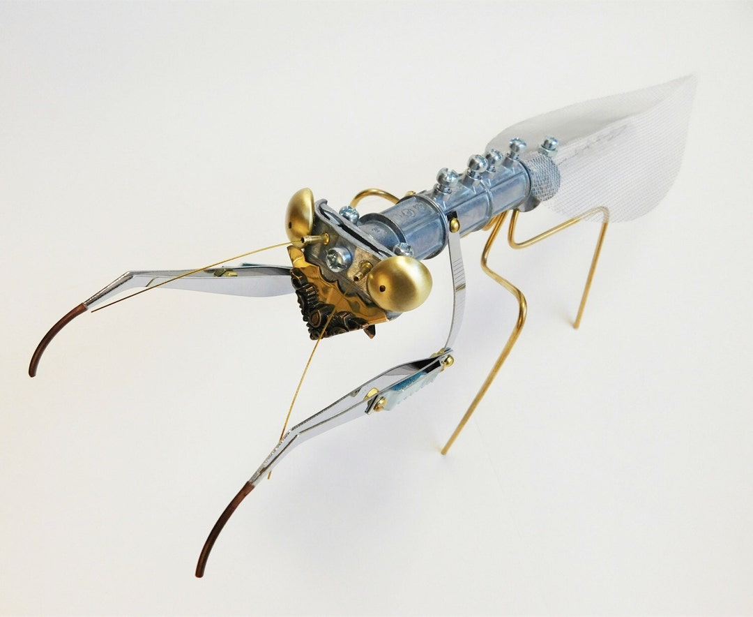 Steampunk Metal Praying Mantis Sculpture - Etsy