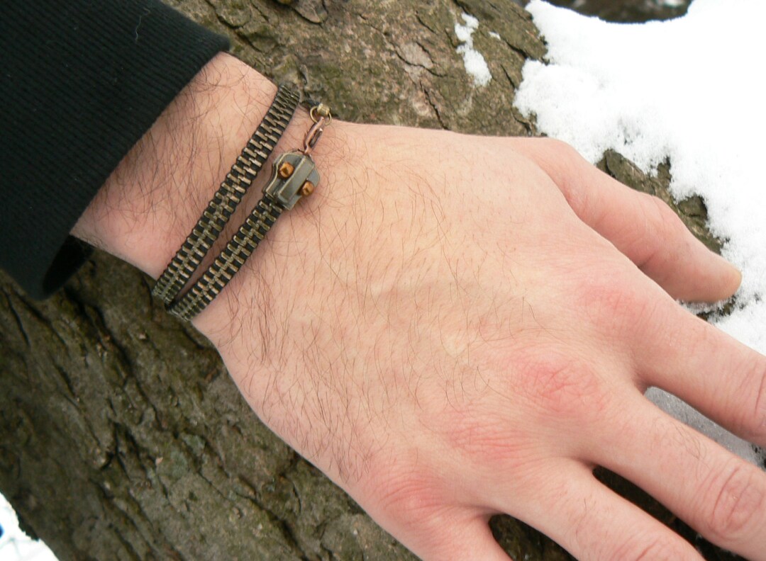 Steampunk Ouroboros Snake Zipper Wrap Bracelet - Etsy