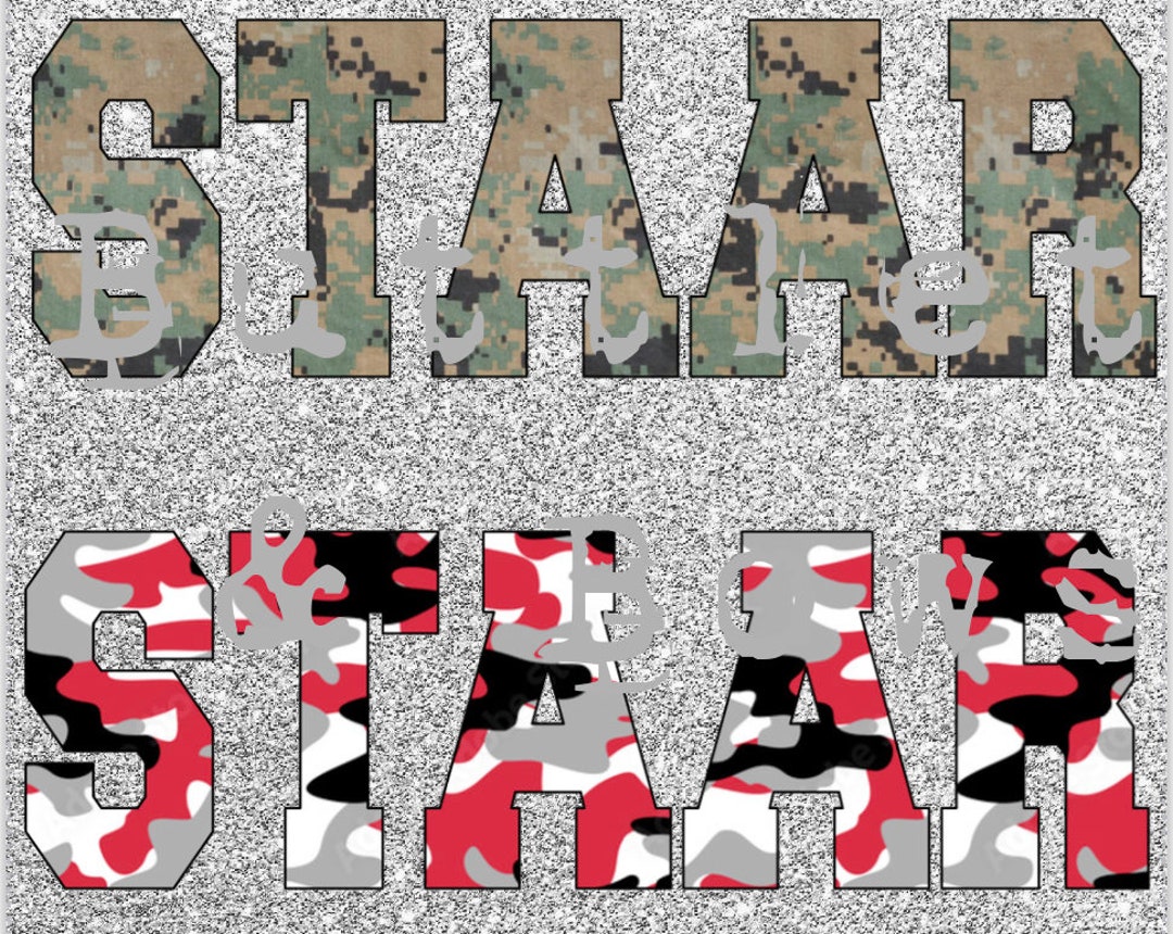 STAAR Camo Sublimation Design - Etsy