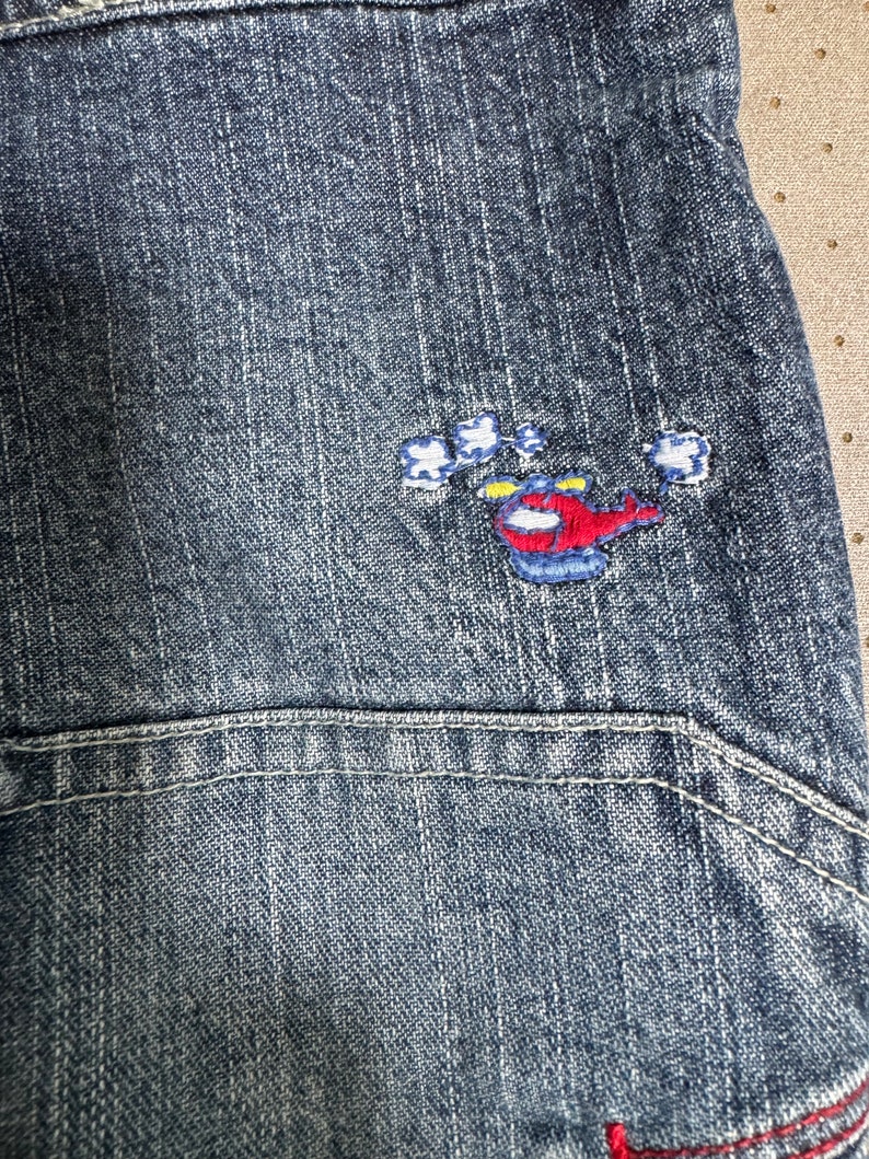Sesame Street Elmo Denim Coverall W/embroidery W/diaper Snaps SZ 3-6M ...