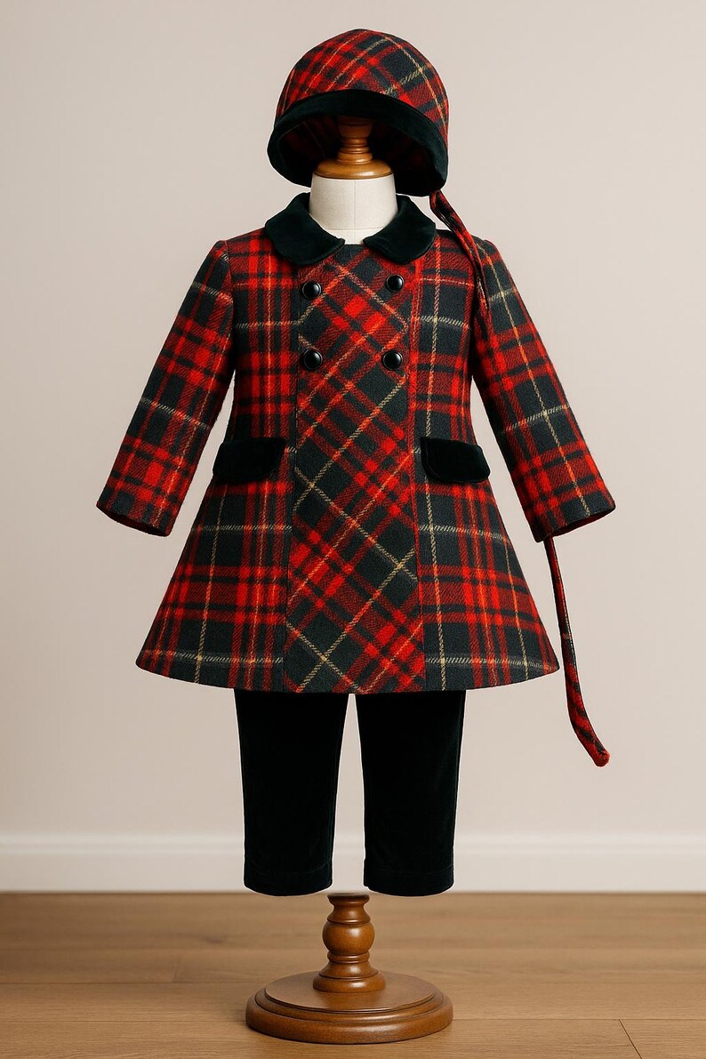VTG 1960 Fieldstone Classic Winter Wool Plaid 3 Piece Riding Set ...