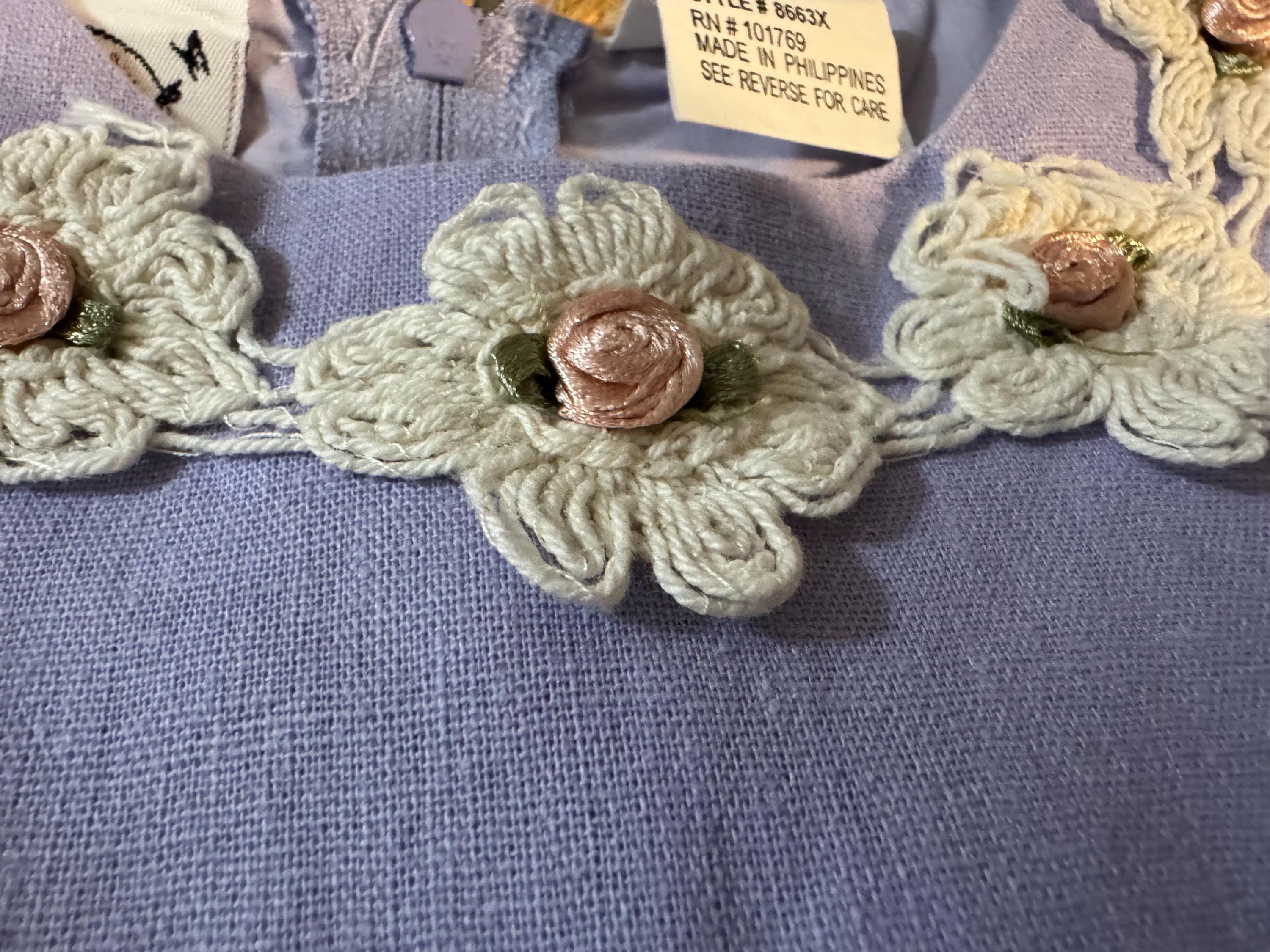 Vintage Good Lad of Philadelphia Lavender Tea Dress Sz 5 | Linen-cotton ...