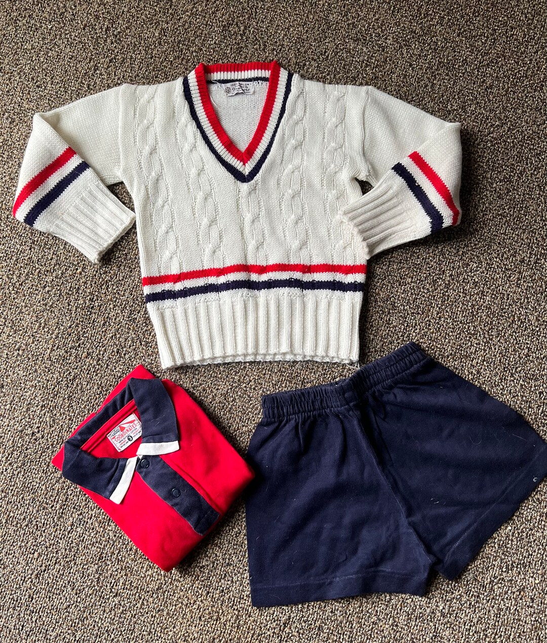 1960s Vintage Preppy Boy Outfit W/sweater Polo Shorts SZ 3T - Etsy UK
