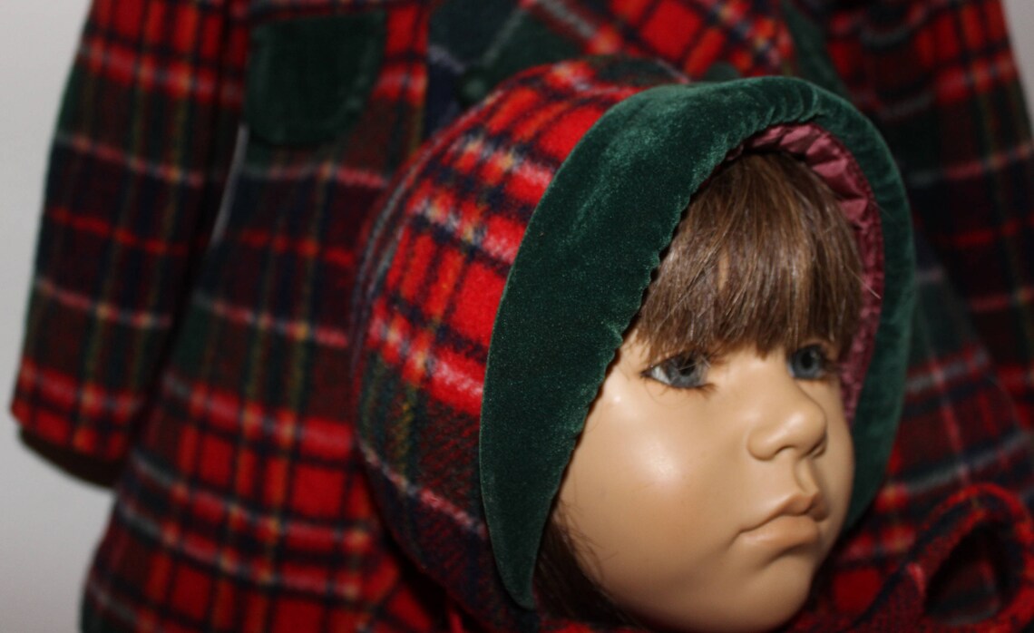 VTG 1960 Fieldstone Classic Winter Wool Plaid 3 Piece Riding Set ...