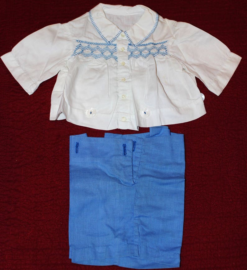 RARE Early 20th Century Prince George Suit - Toddler Boy Smocked Blouse ...