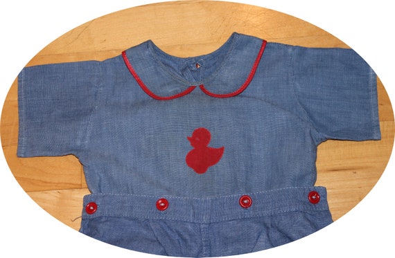 1950 RARE Classic Little Boy Blue Long Jon Jon Suit -… - Gem