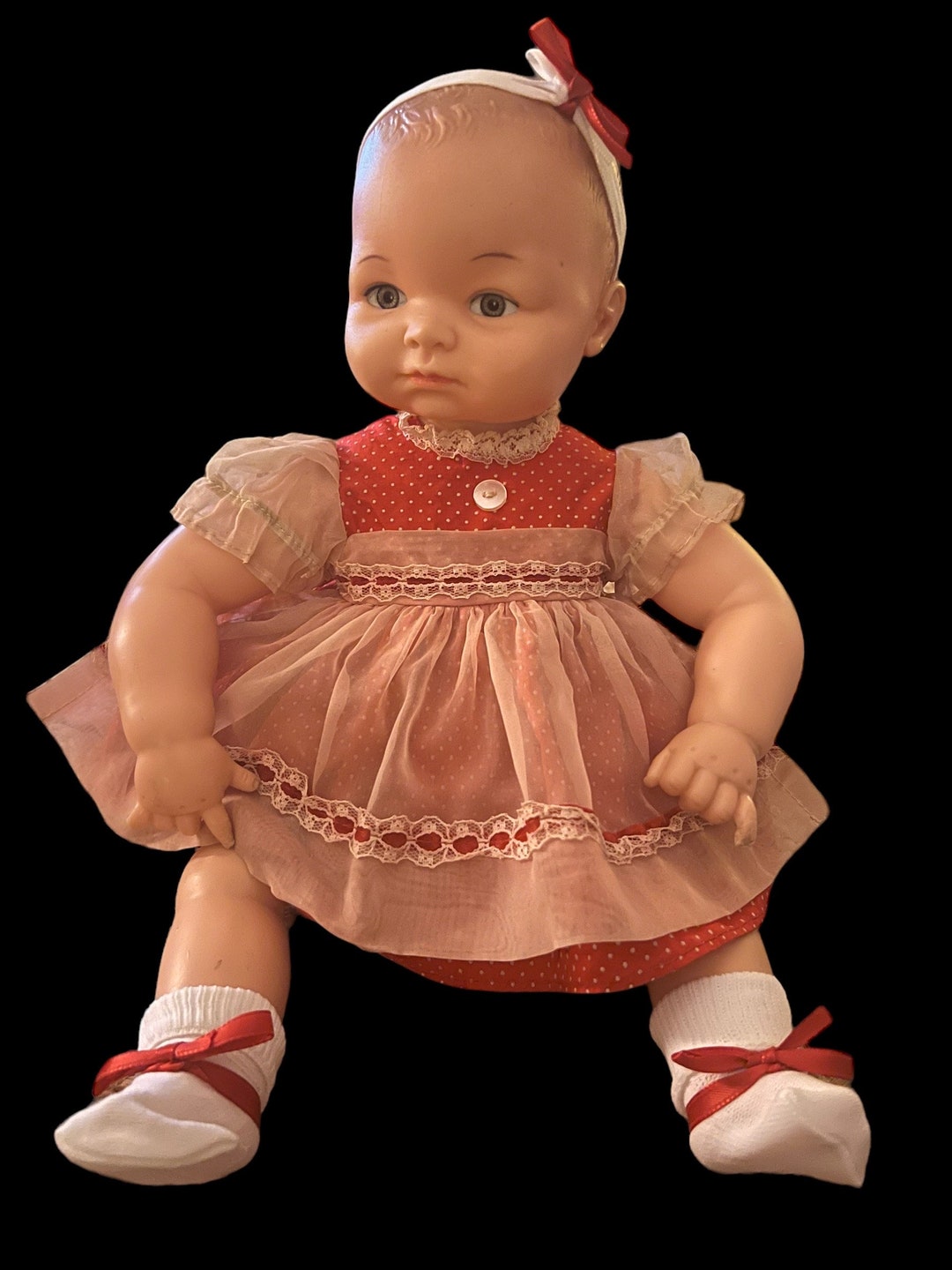 1970s Cameo Newborn Miss Peep Doll, 17 Tall, Jointed Body, Lightly ...
