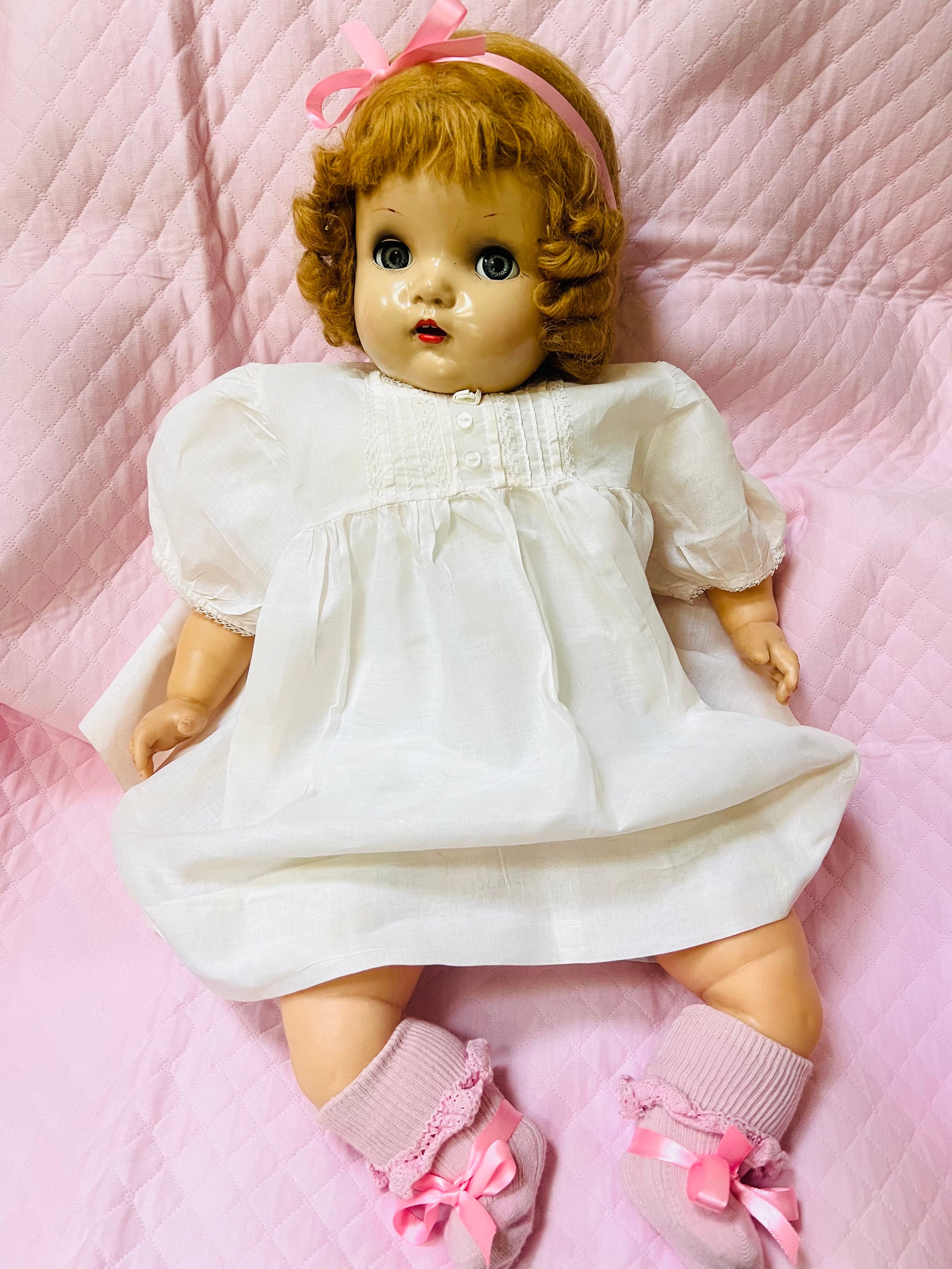 1950s Beautiful Mama Doll W/bear 23 - Etsy