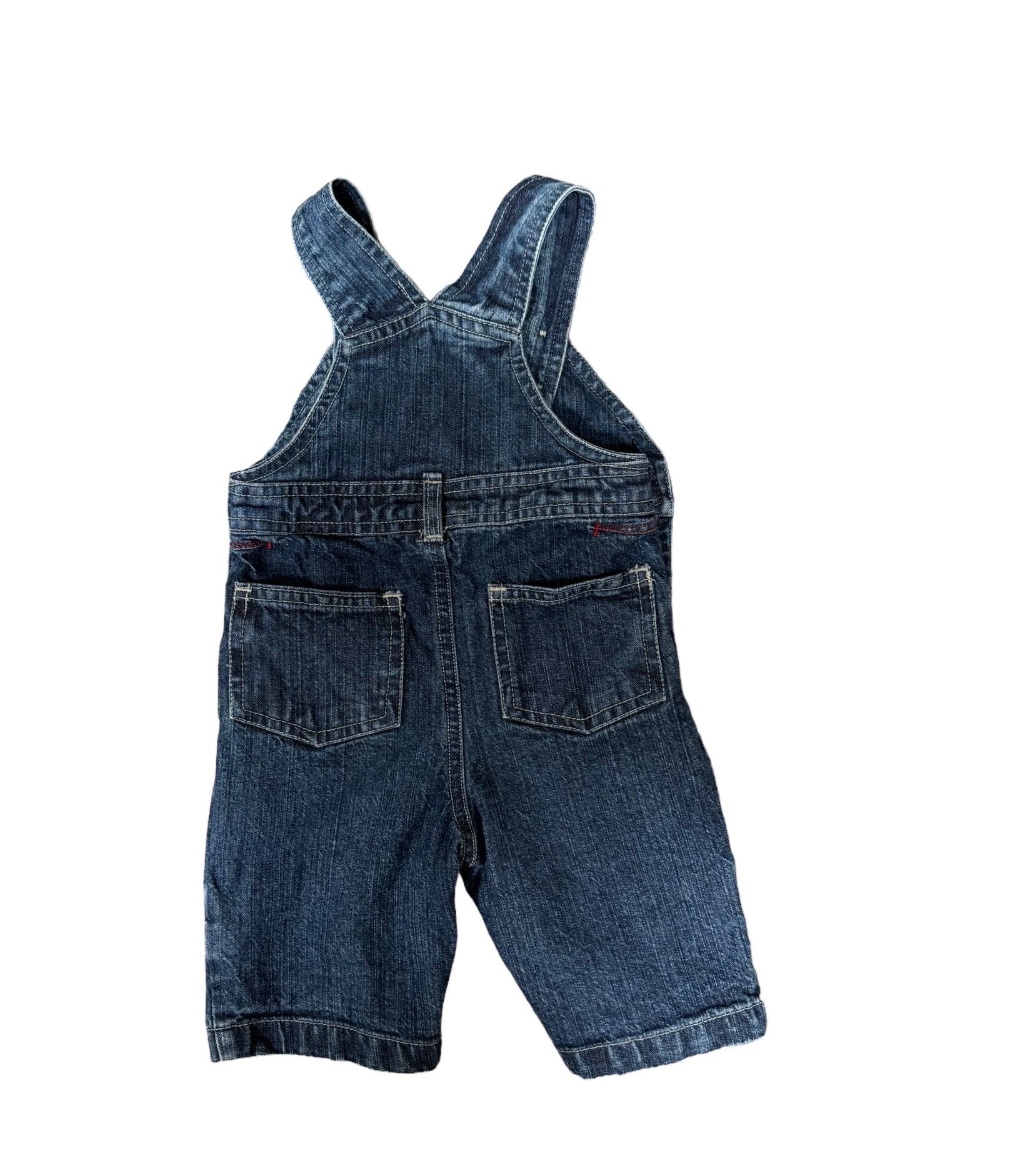 Sesame Street Elmo Denim Coverall W/embroidery W/diaper Snaps SZ 3-6M ...