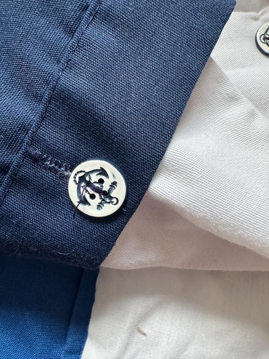 Vintage 1950s Jack Tar Sailor Romper Set | Nautical Navy & White Anchor ...