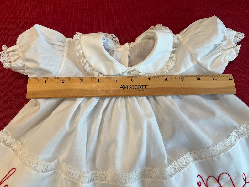 1960s Adorable White Diaper Topper Embroidered W/grandma Loves - Etsy