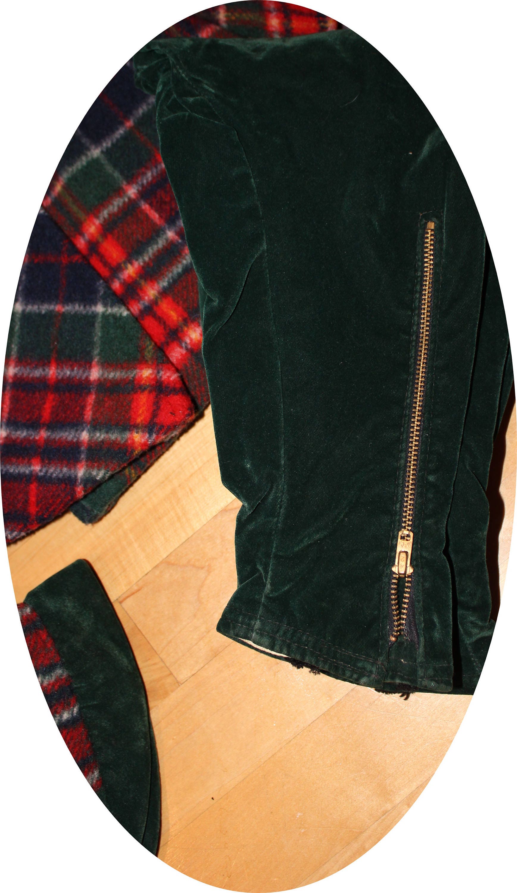 VTG 1960 Fieldstone Classic Winter Wool Plaid 3 Piece Riding Set ...