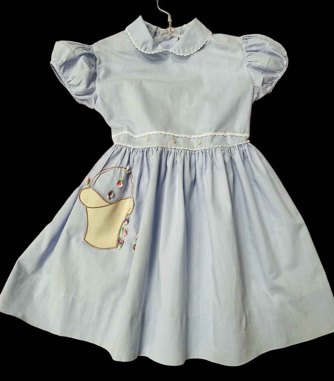 VTG Lavender Blue Cinderella Easter Basket Dress SZ 8 - Etsy