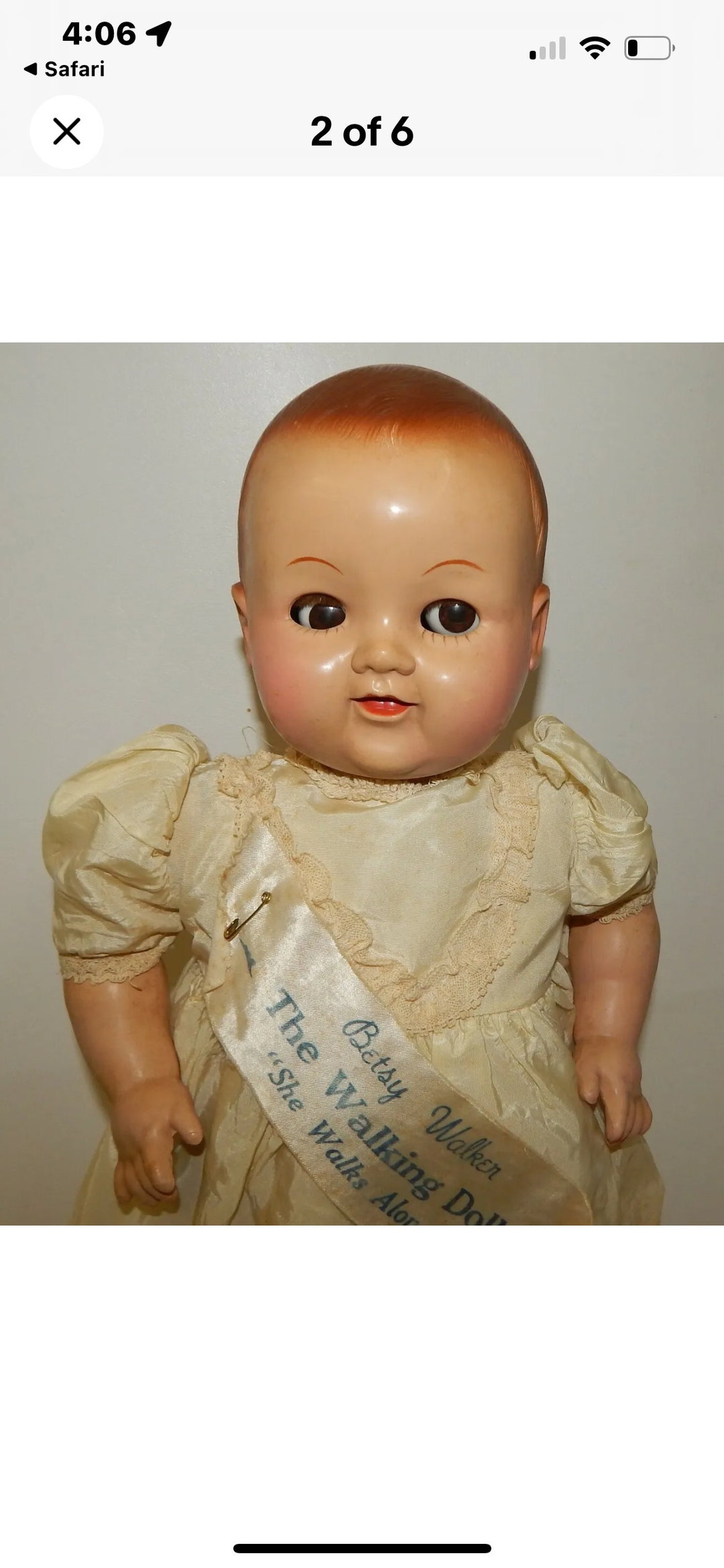 Rare 1950s Vintage 20 Betsy Walker Doll Walkalon Mfg Chicago W ...