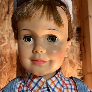Rare Stunning 1960 Realistic 3YR Old Peter Playpal 38inches Tall Mint Ideal Be 35 38 redressed on Stand Etsy