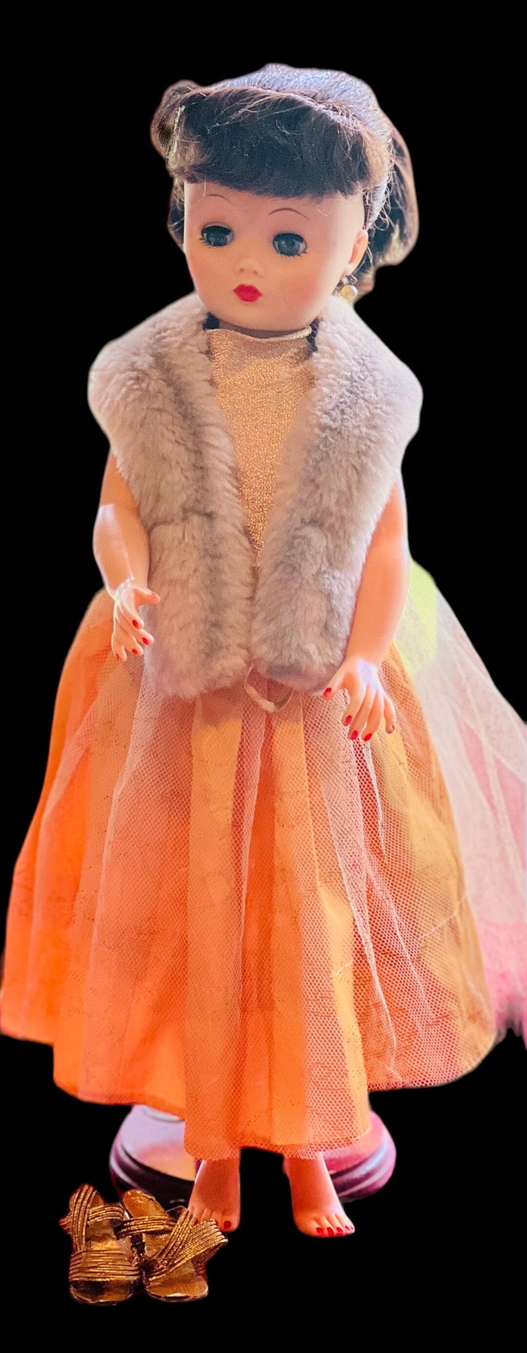 Vintage 50’s Fashion 17” Miss Revlon Type Doll Formal Evening Wear ...