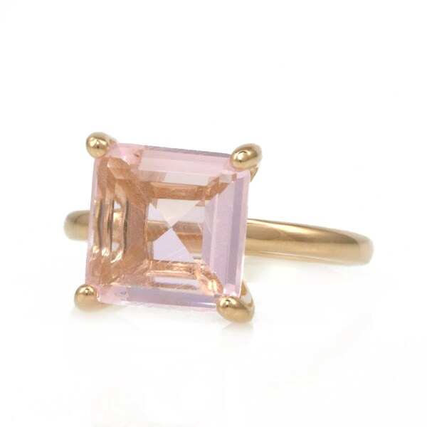 Ring With Pink Stone - Etsy