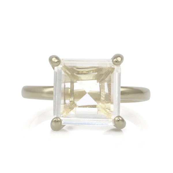 Clear Stone Ring - Etsy