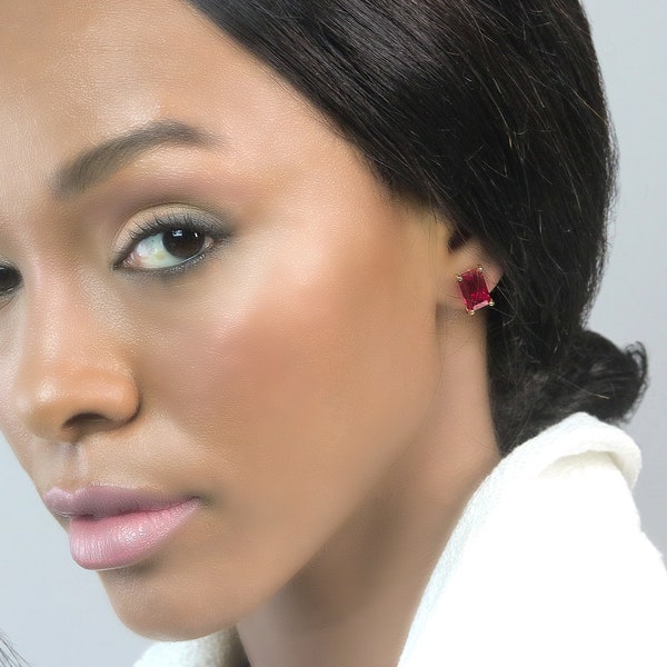Ruby Earrings - Etsy