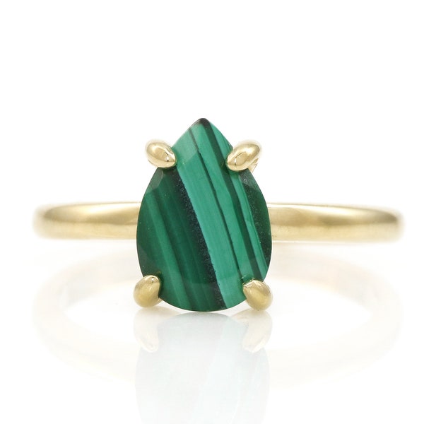 Malachite Ring - Etsy