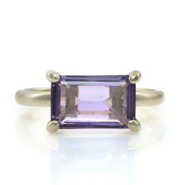 Purple Amethyst Ring - Etsy
