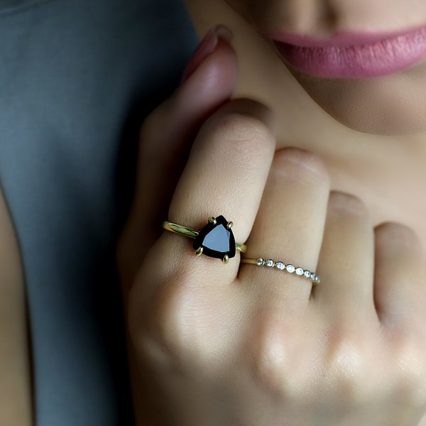 Trillion Ring - Etsy