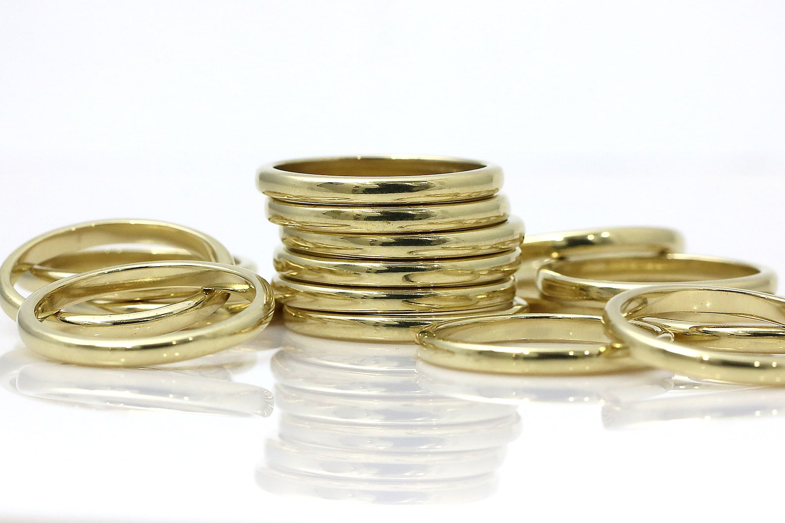 Plain Stackable Rings Engraved Rings Stacking Rings | Etsy