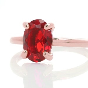 14k Gold Oval Ruby Ring · Gold Gemstone Ring · Red Ruby Ring · Gold ...