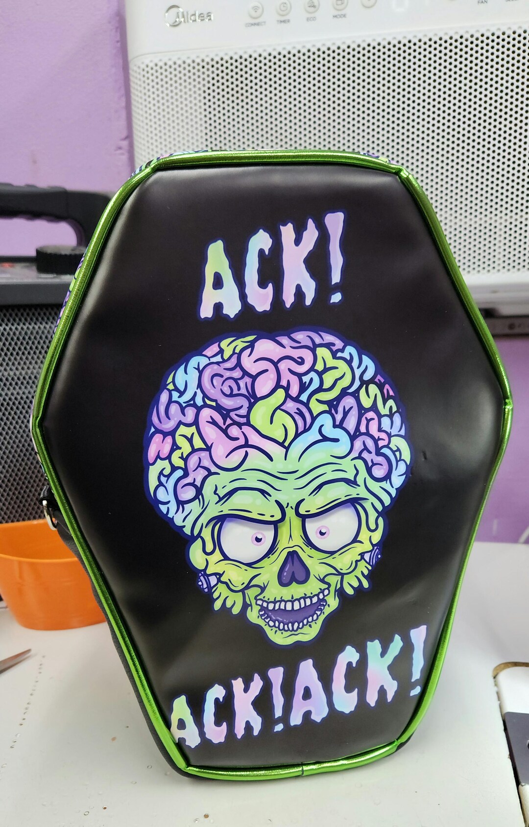 Mars Attack Ack!ack!ack!coffin Shaped Cross Body Bag and Backpackconvertible. - Etsy
