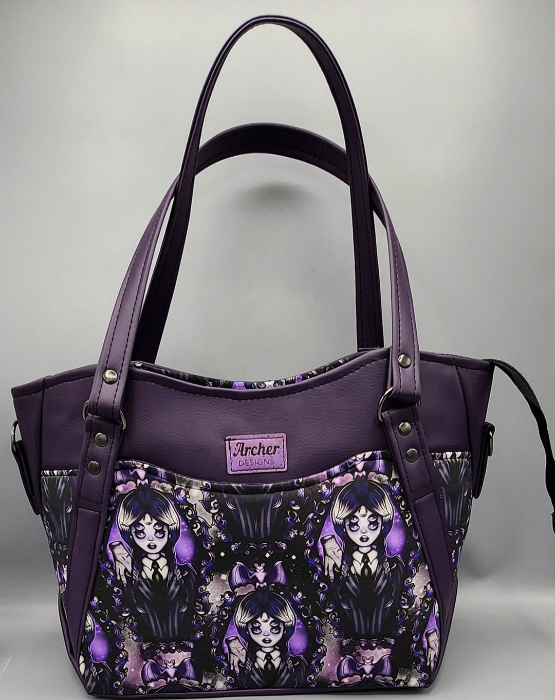 Wednesday Coffin Shaped Fabric Purse Halloween Purse Tote - Etsy