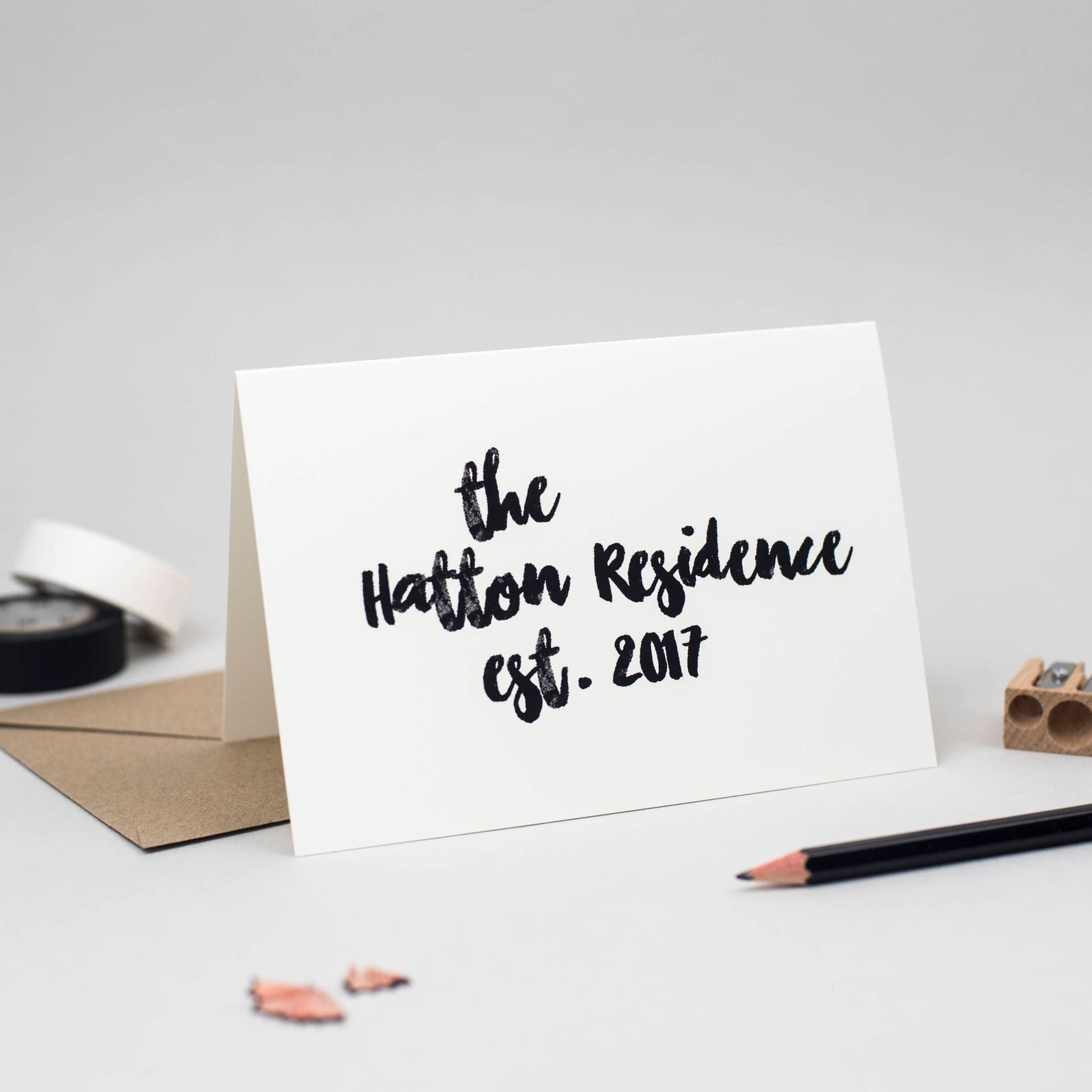 Family Residence Paper Card 1st Anniversary Card Wedding - Etsy