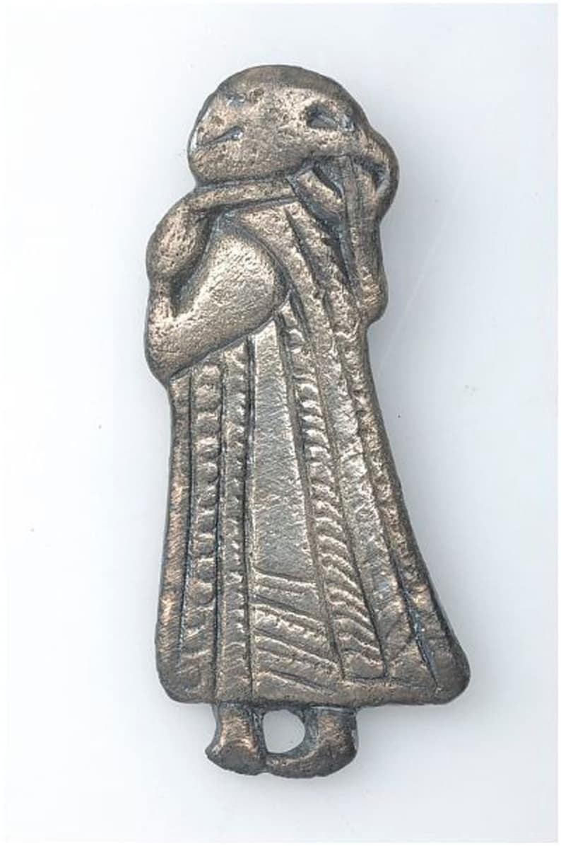 Silver Valkyrie With Scarf From Sweden - Etsy