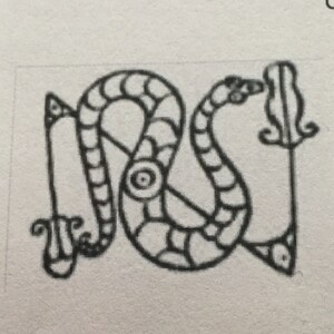 Pictish Standing Stone Serpent Z-rod Symbol Pendant - Etsy