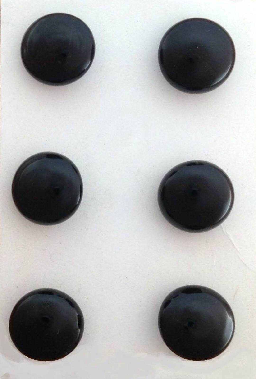 Black Glass Historical Reproduction Buttons - Etsy