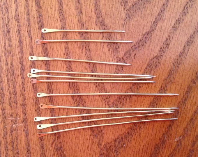 Hand Forged Copper Alloy Needle - Etsy