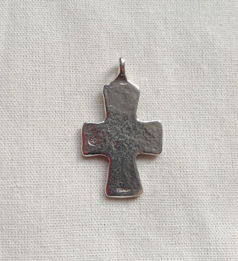Sterling Silver Medieval Cross Pendant Reproduction | Etsy