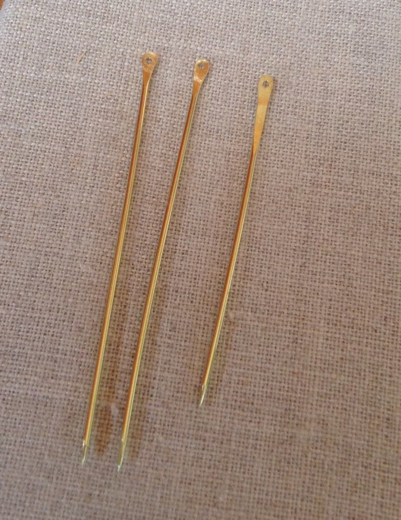 Hand Forged Copper Alloy Needle - Etsy